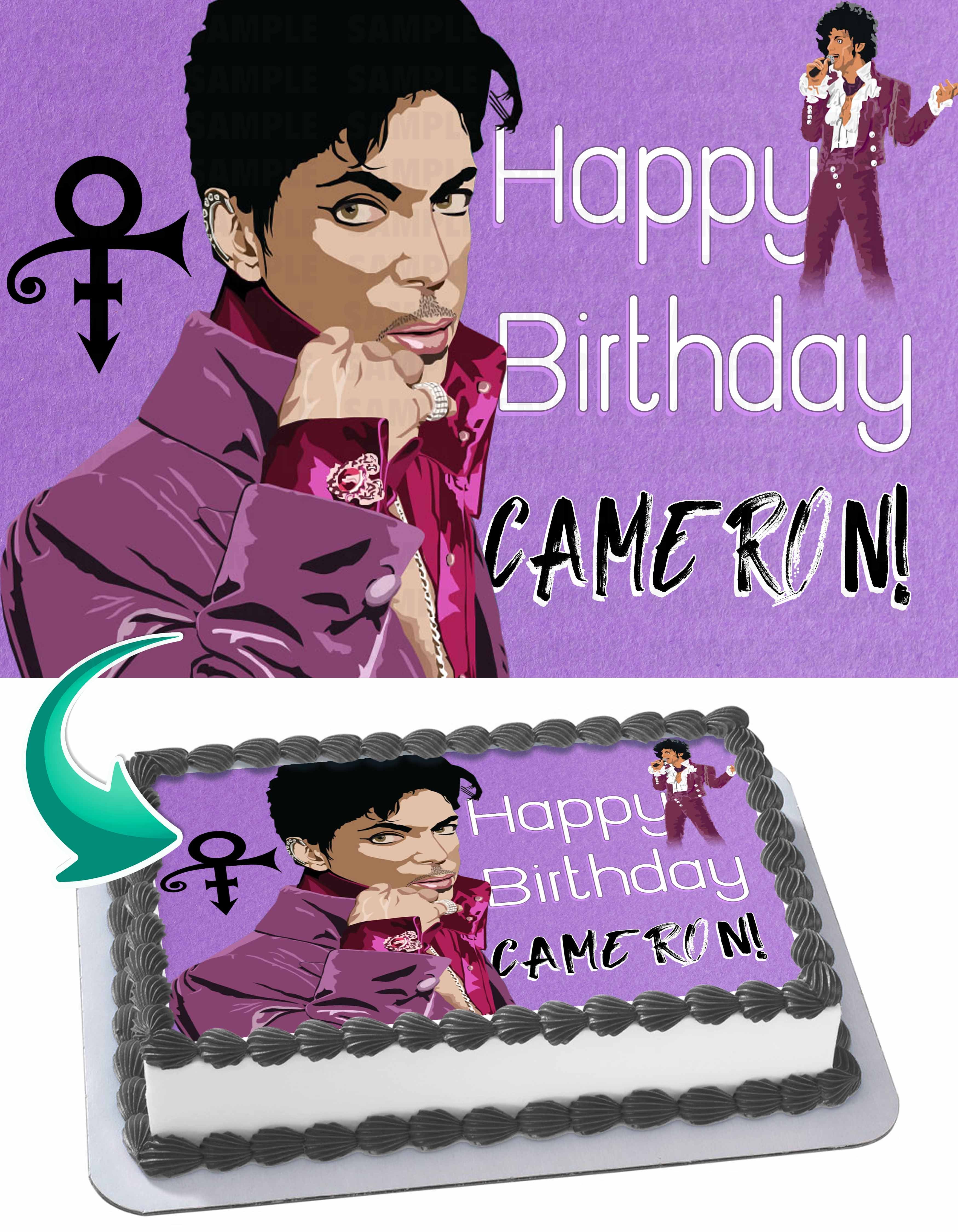 Prince Singer Edible Cake Toppers – Ediblecaketopper