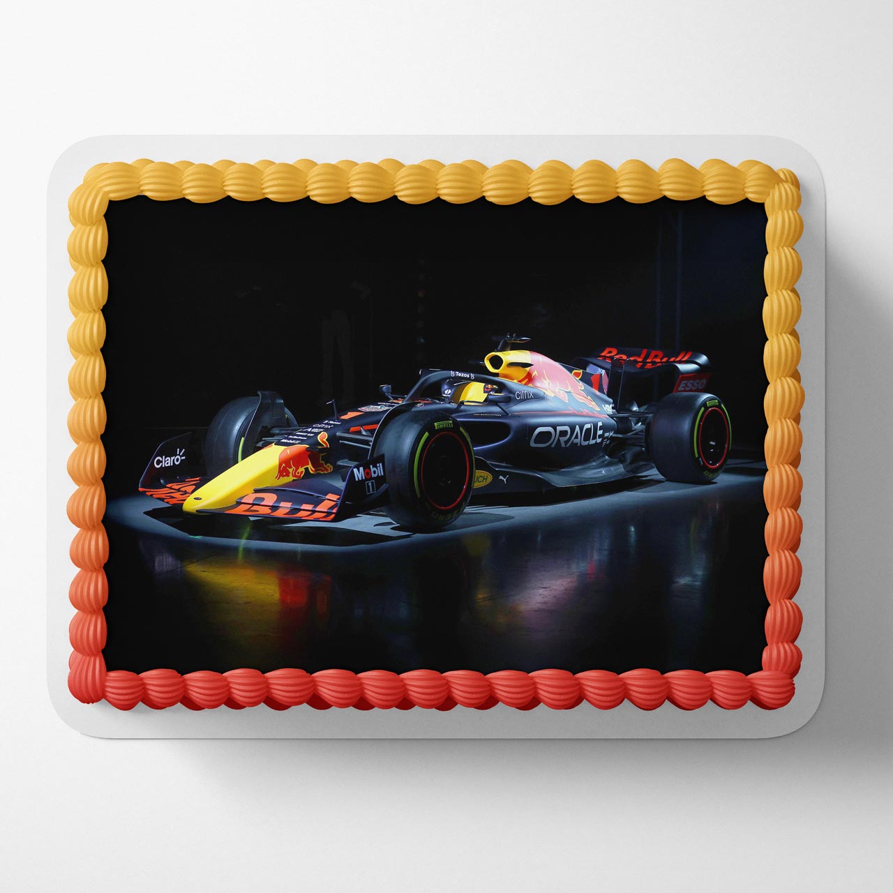 Red Bull Racing RBR Edible Cake Topper | Personalized Frosting Sheet ...