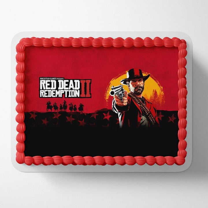 Red Dead Redemption RDR Edible Cake Topper | Personalized Frosting ...