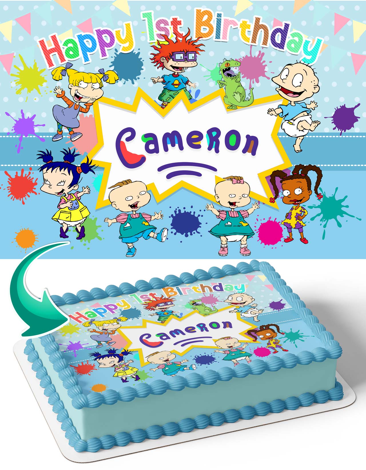 Rugrats RG Edible Cake Toppers – Ediblecaketopper