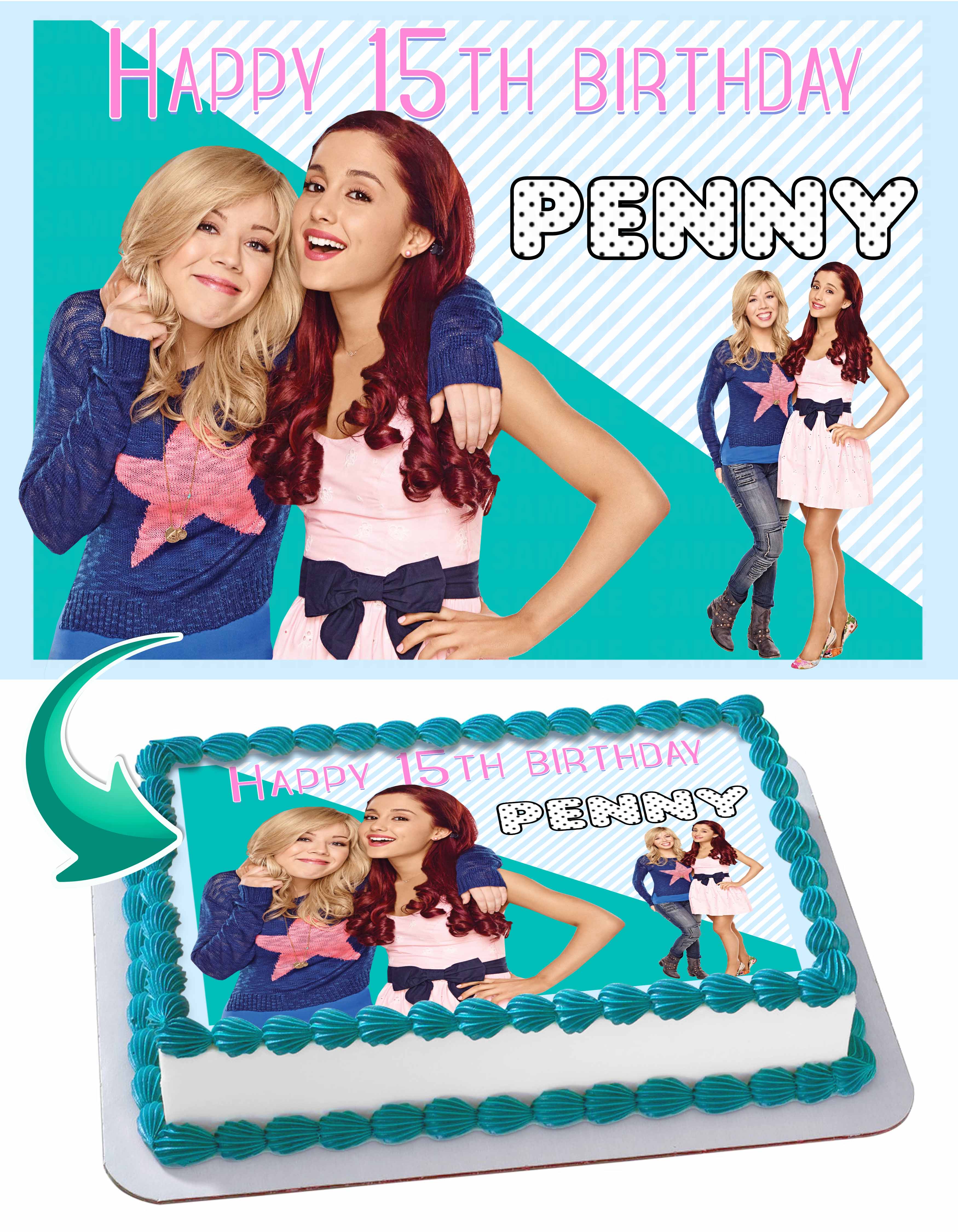 Sam and Cat Edible Cake Toppers – Ediblecaketopper
