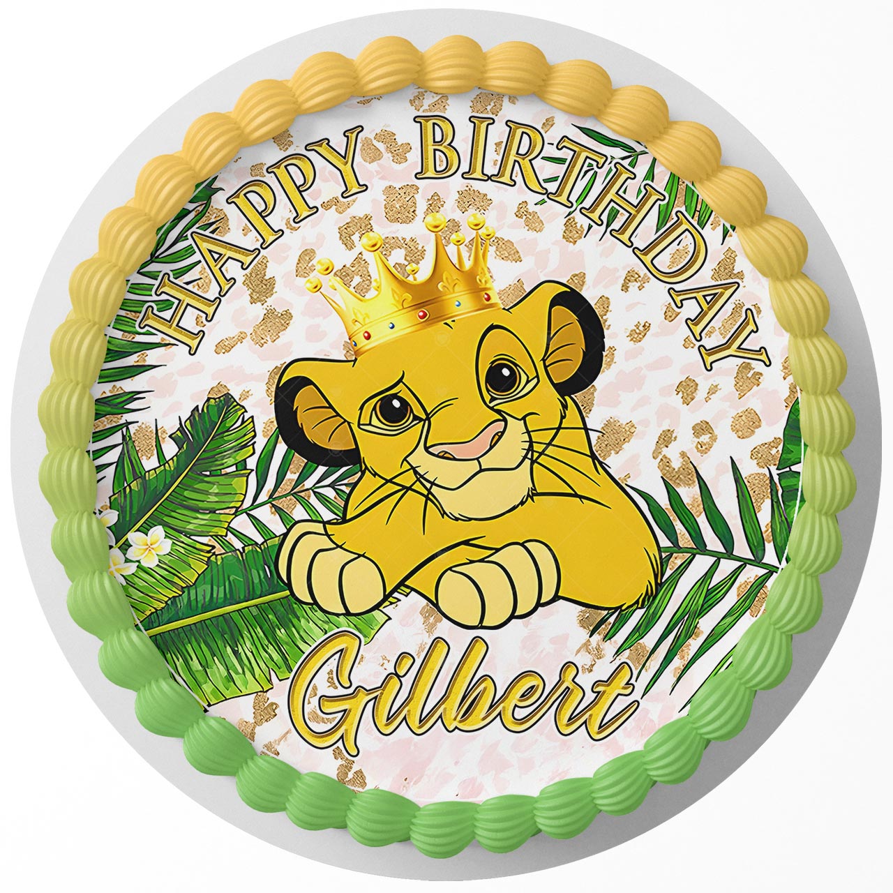 Simba Lion King Edible Image Cake Topper Personalized Birthday Sheet ...