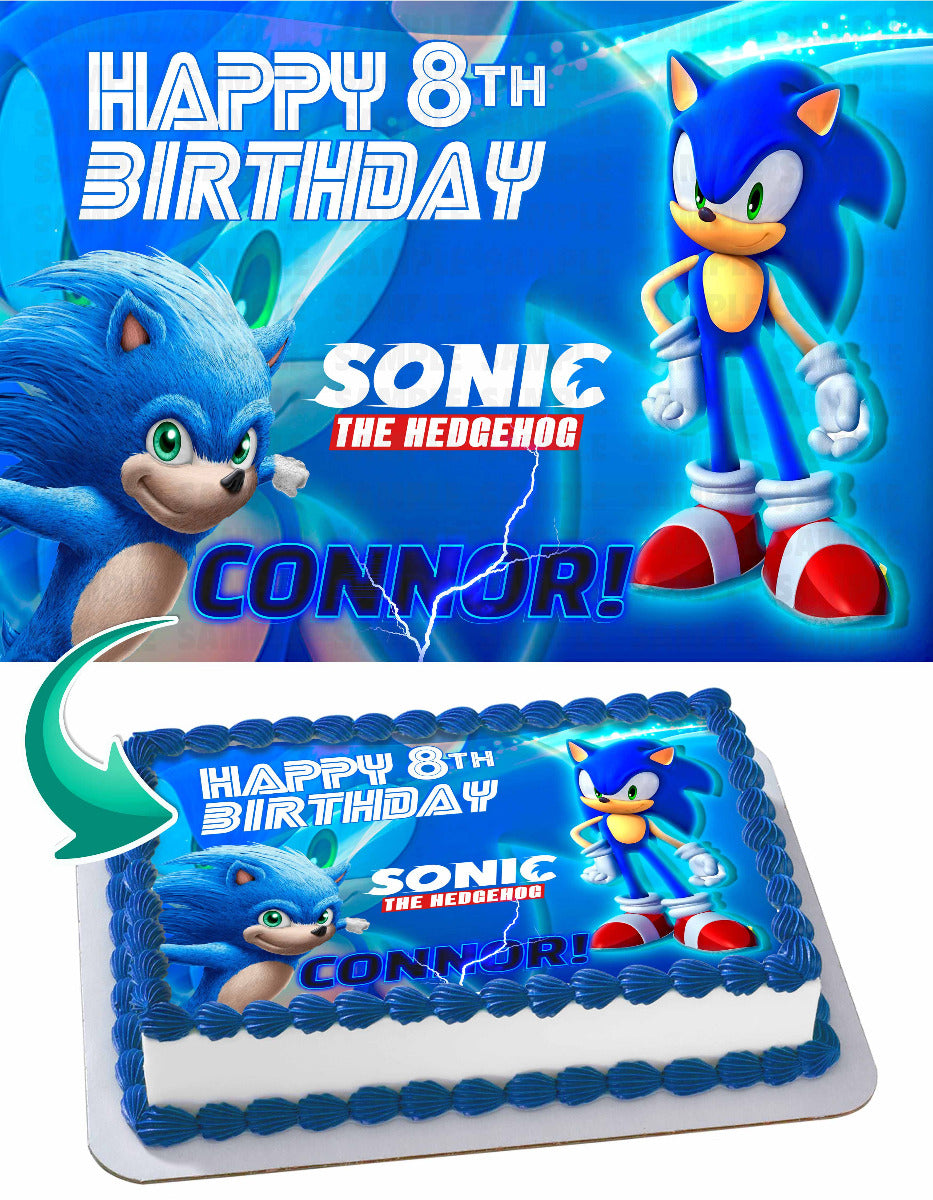 Sonic the Hedgehog Edible Cake Toppers – Ediblecaketopper
