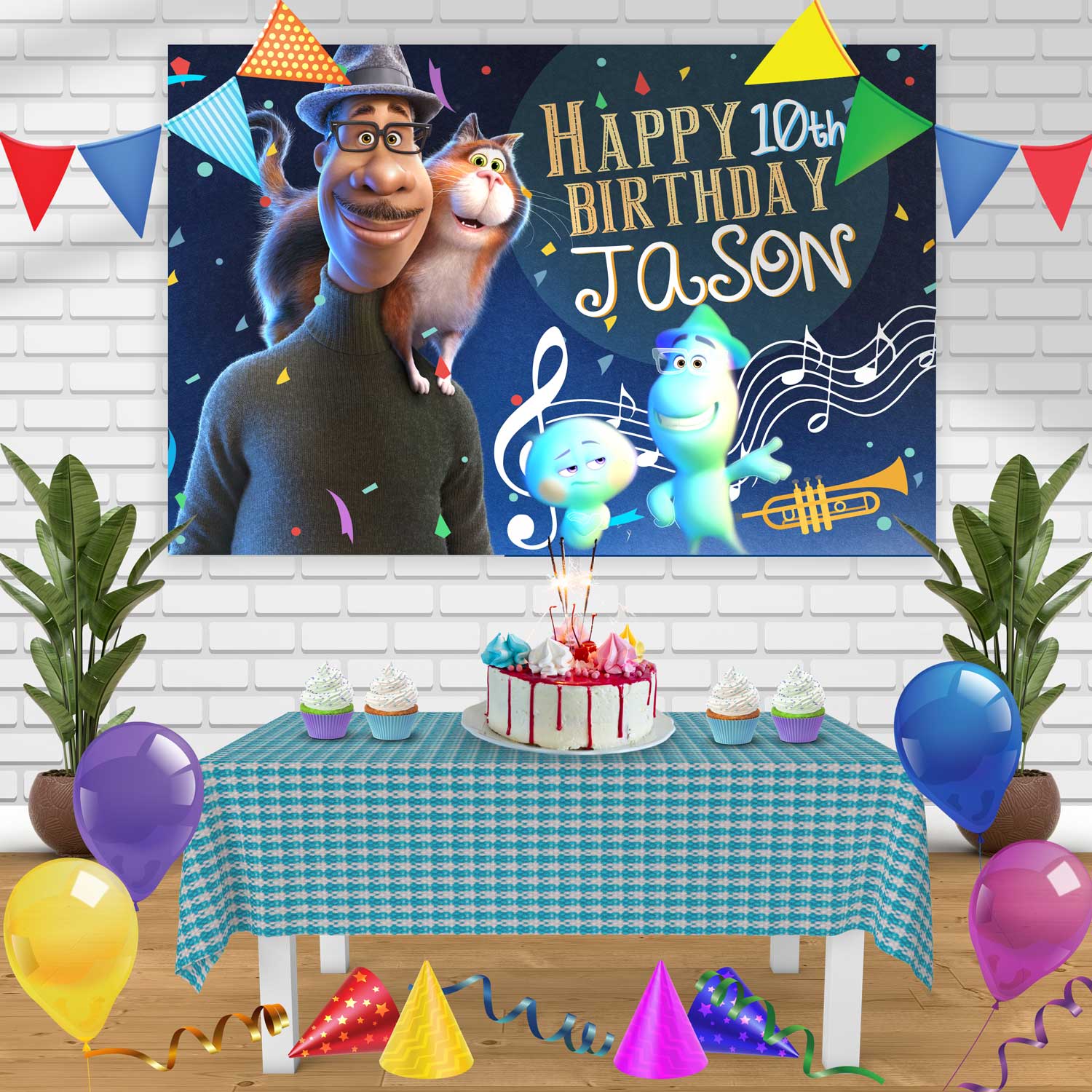 Soul 2020 Birthday Banner Personalized Party Backdrop Decoration ...