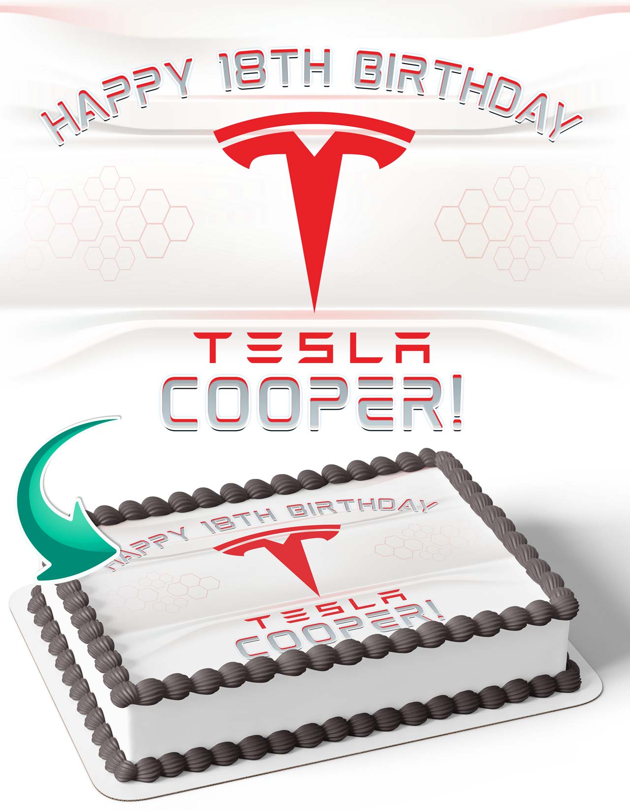 Tesla Cars Edible Edible Cake Toppers – Ediblecaketopper