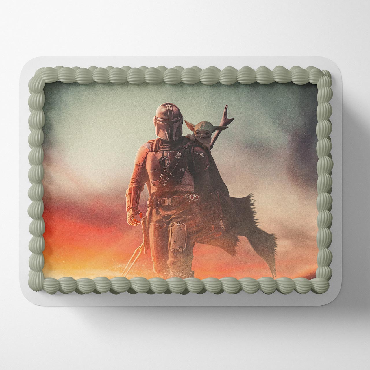 The Mandalorian & Grogu TMG Edible Cake Topper | Personalized Frosting ...