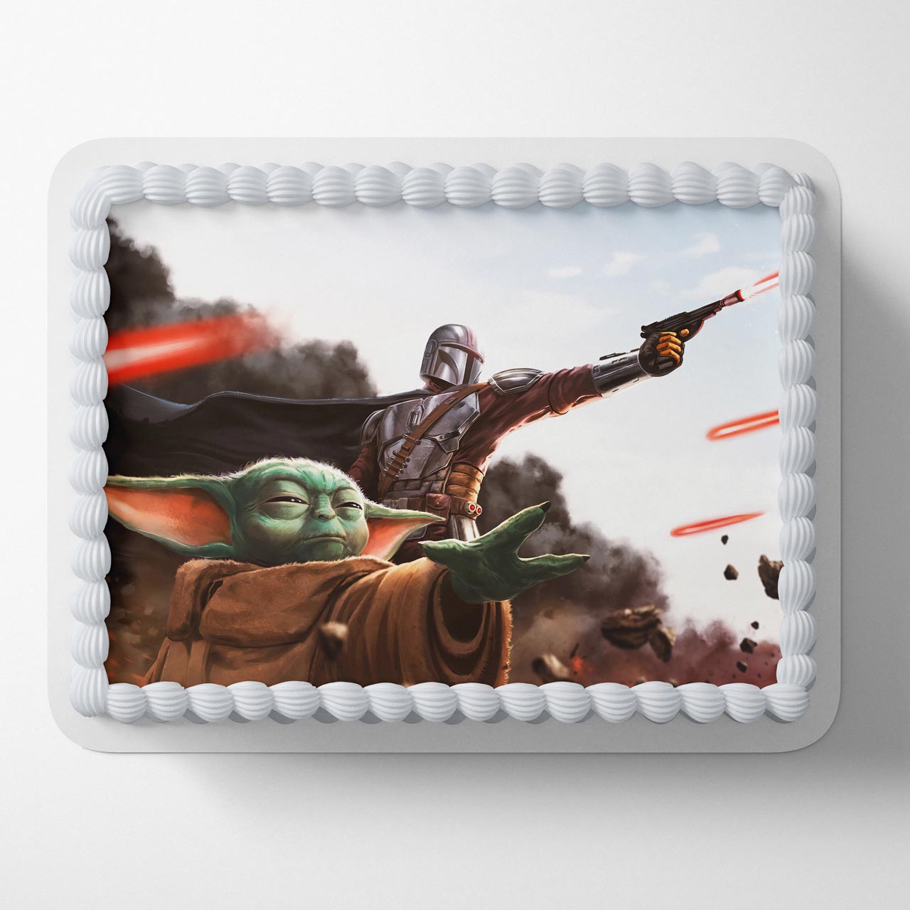 The Mandalorian TMD Edible Cake Topper | Personalized Frosting Sheet ...