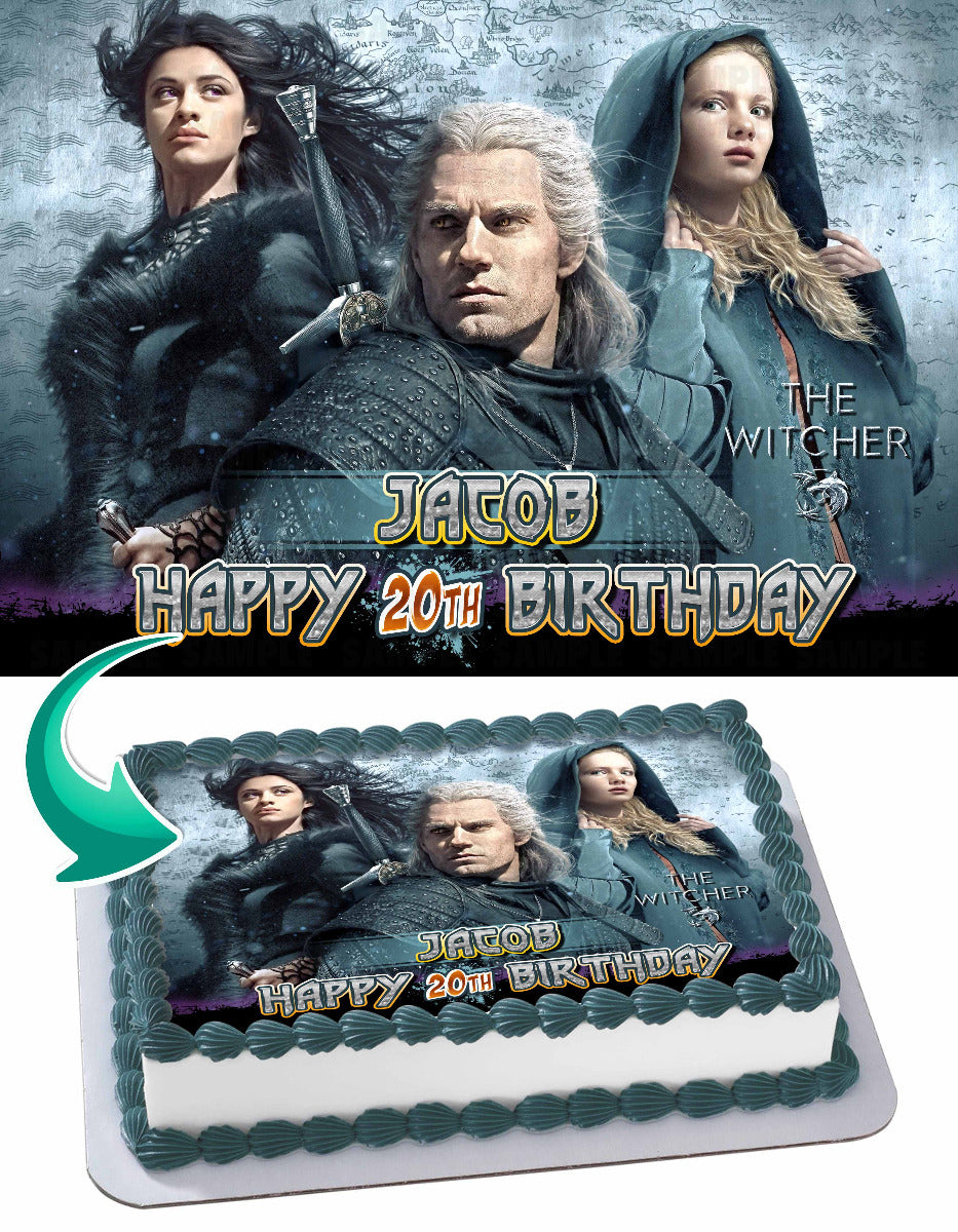 The Witcher TV Show Netflix Edible Cake Toppers – Ediblecaketopper