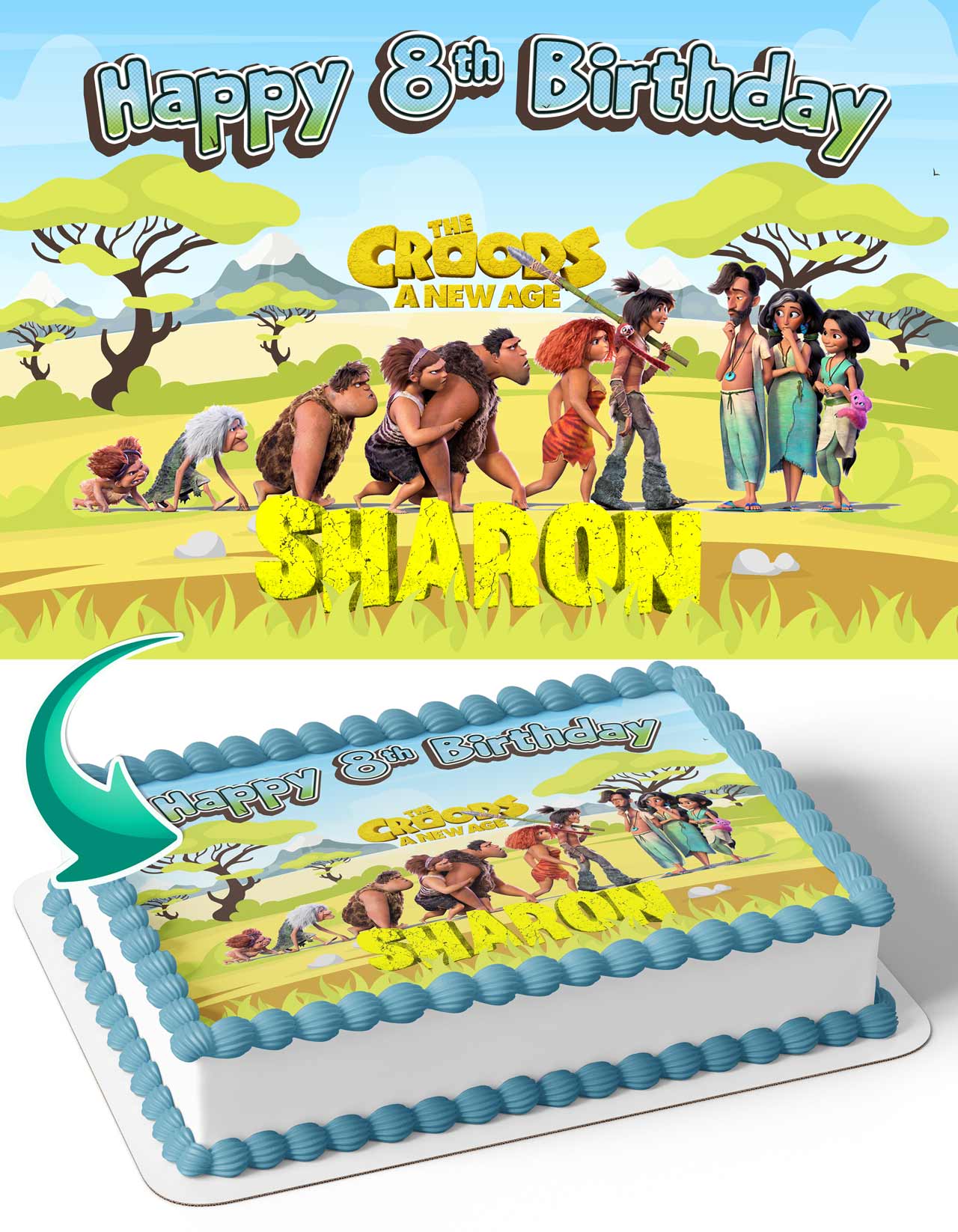 The Croods A New Age Edible Cake Toppers – Ediblecaketopper