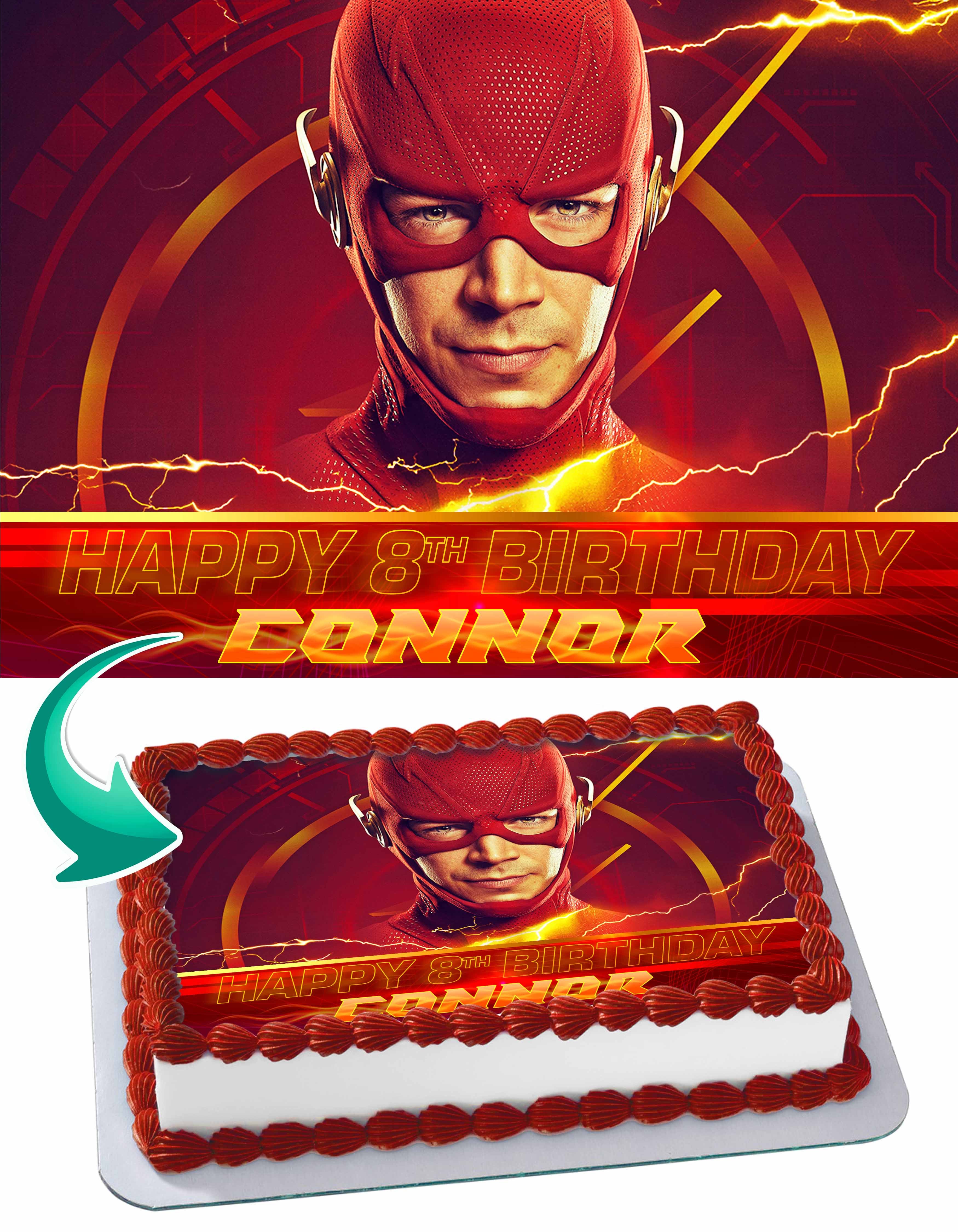 The Flash Edible Cake Toppers – Ediblecaketopper