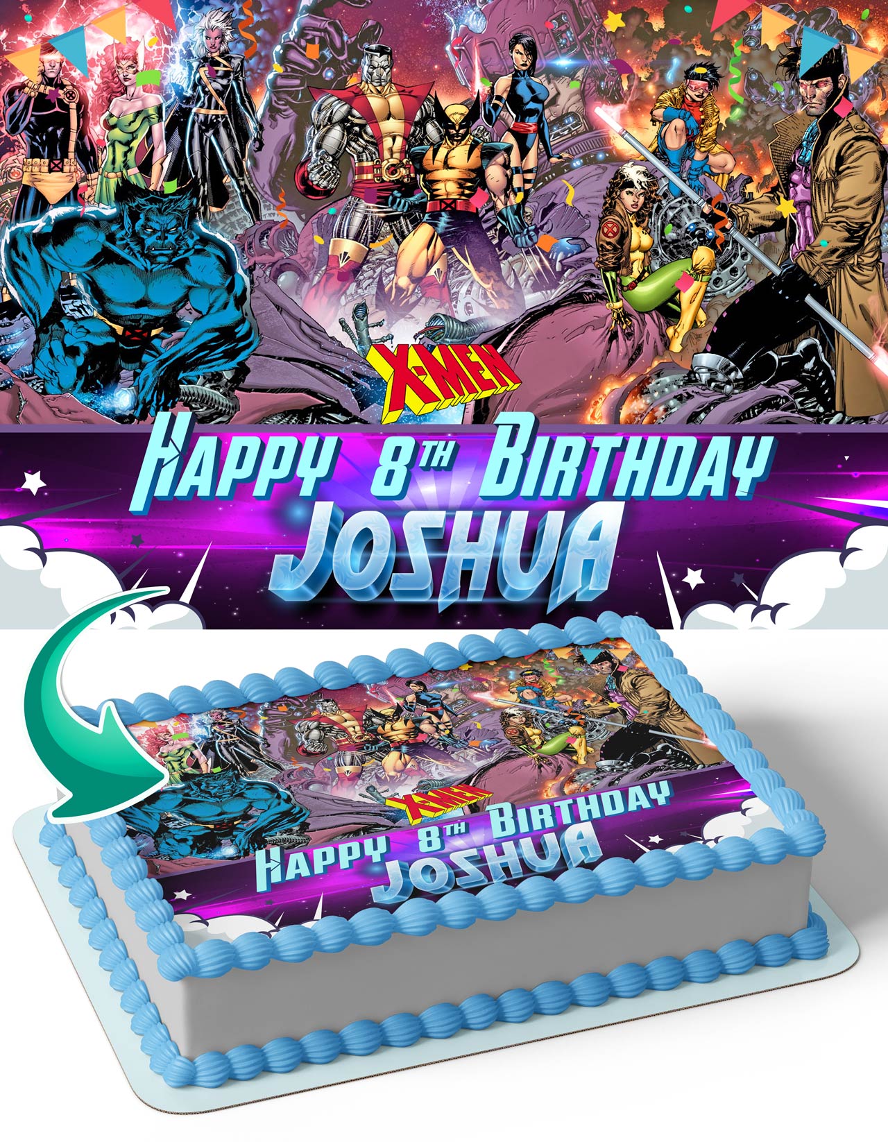 The XMEN Wolverine WV Edible Cake Toppers – Ediblecaketopper