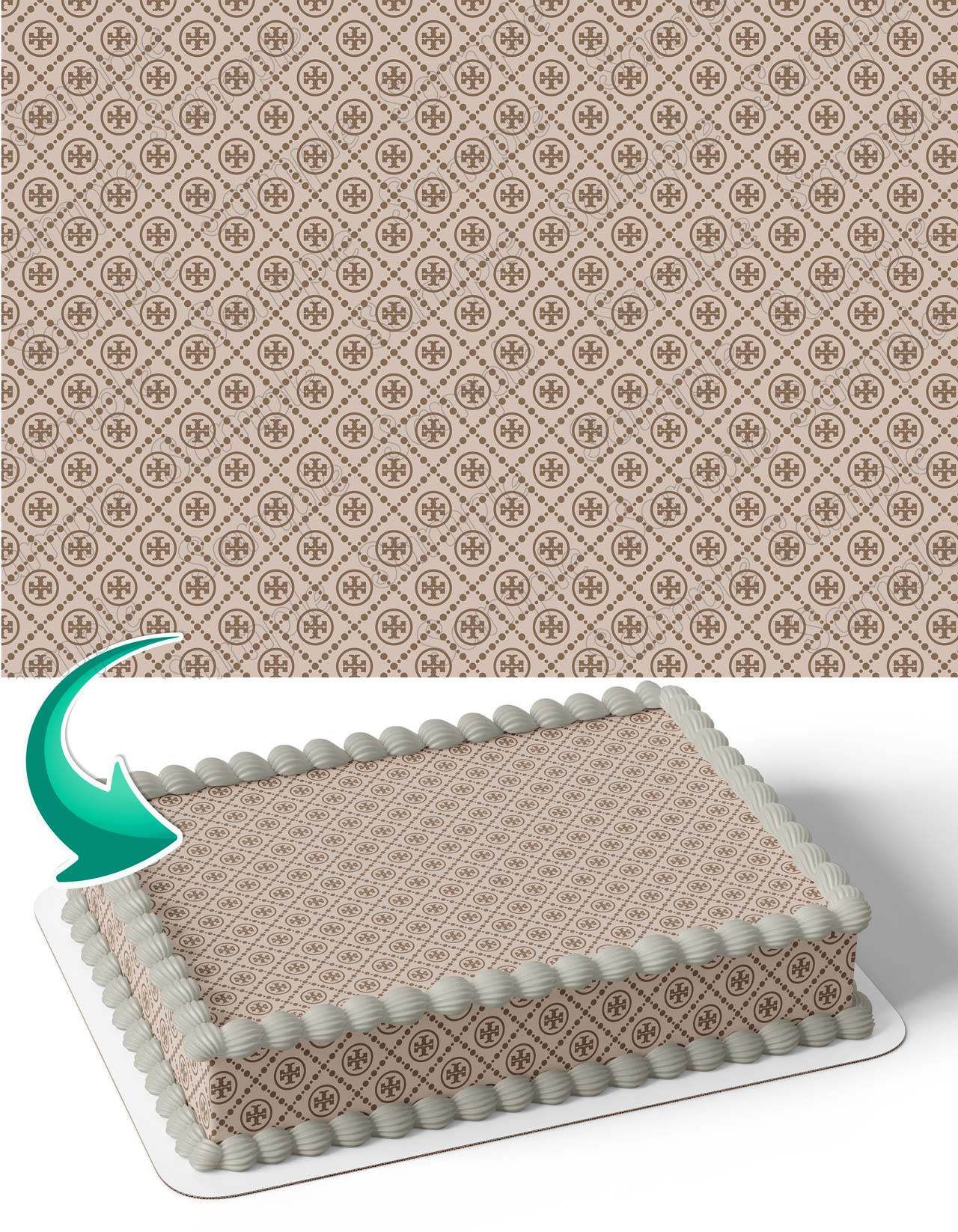 Tory Burch OG G Wrap Edible Cake Toppers – Ediblecaketopper