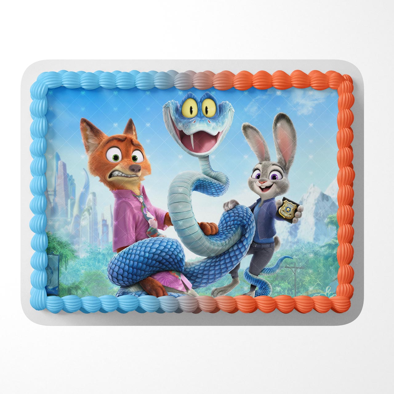 Zootopia ZTP Edible Cake Topper | Personalized Birthday Sheet ...