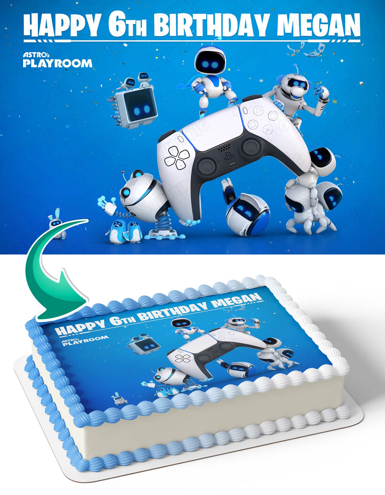 Astros Playroom Video Game Edible Cake Toppers – Ediblecaketopper