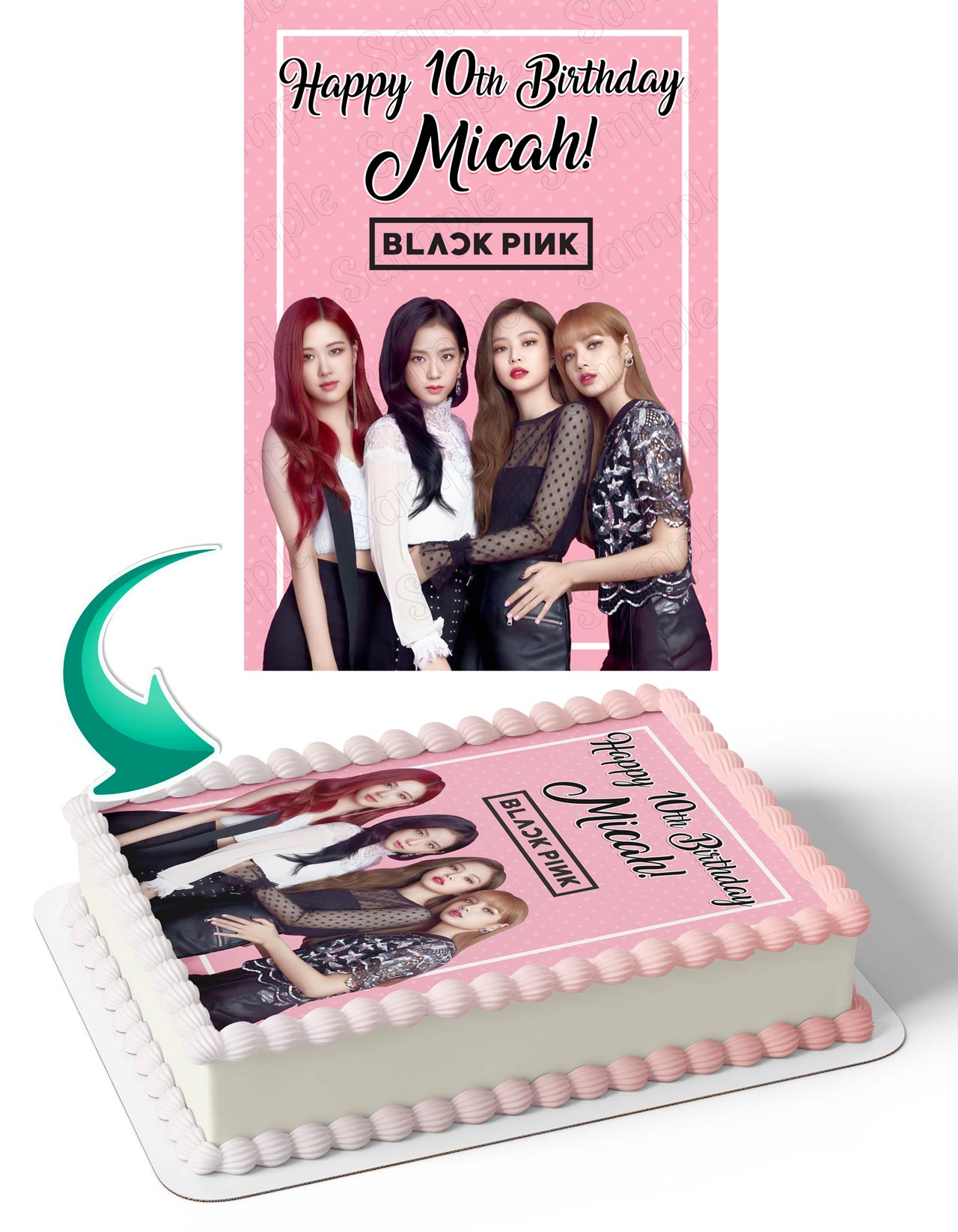 Blackpink Girl Group KPop Edible Cake Toppers – Ediblecaketopper