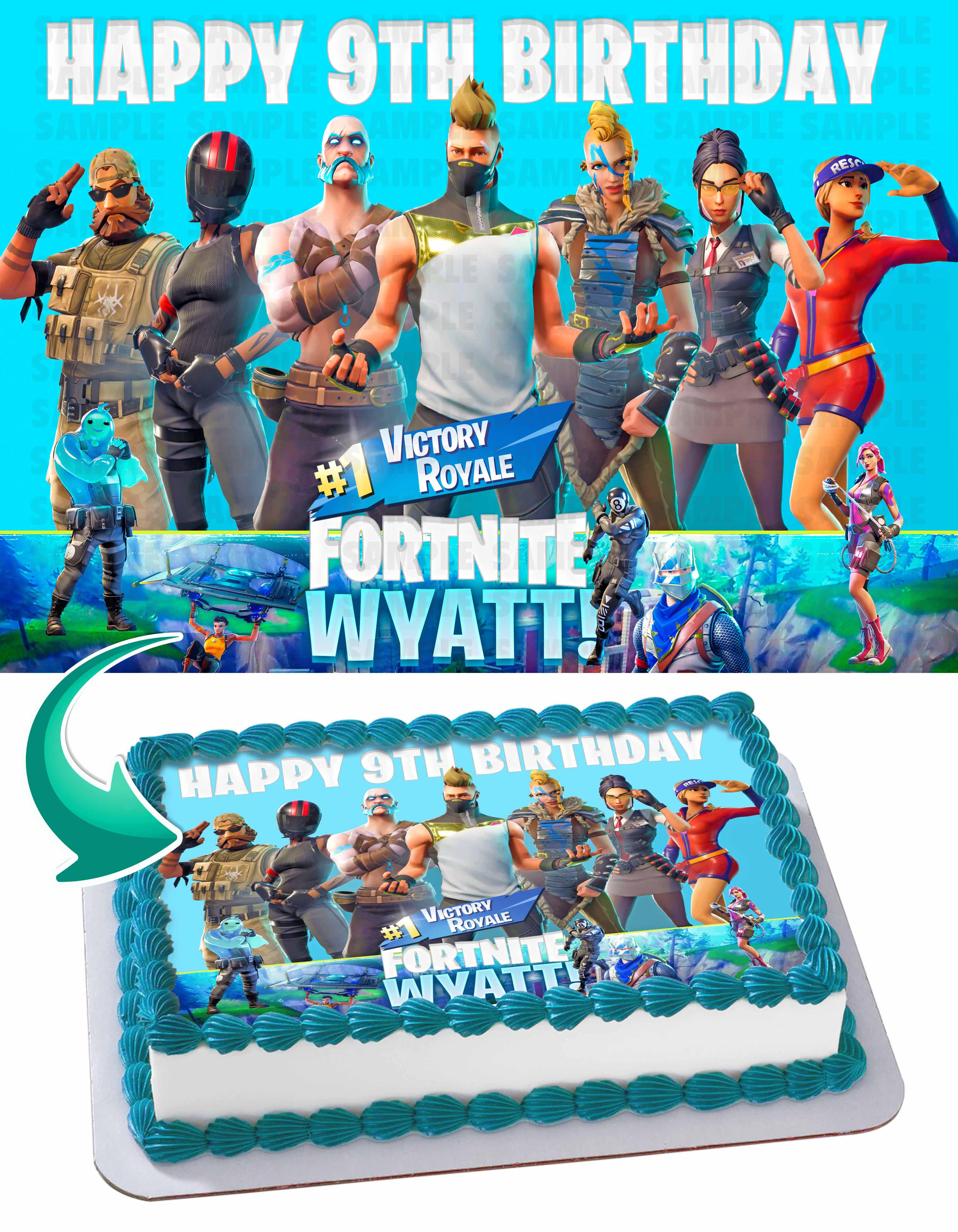 Fornite Battle Royale Gamers 24 Edible Cake Toppers – Ediblecaketopper