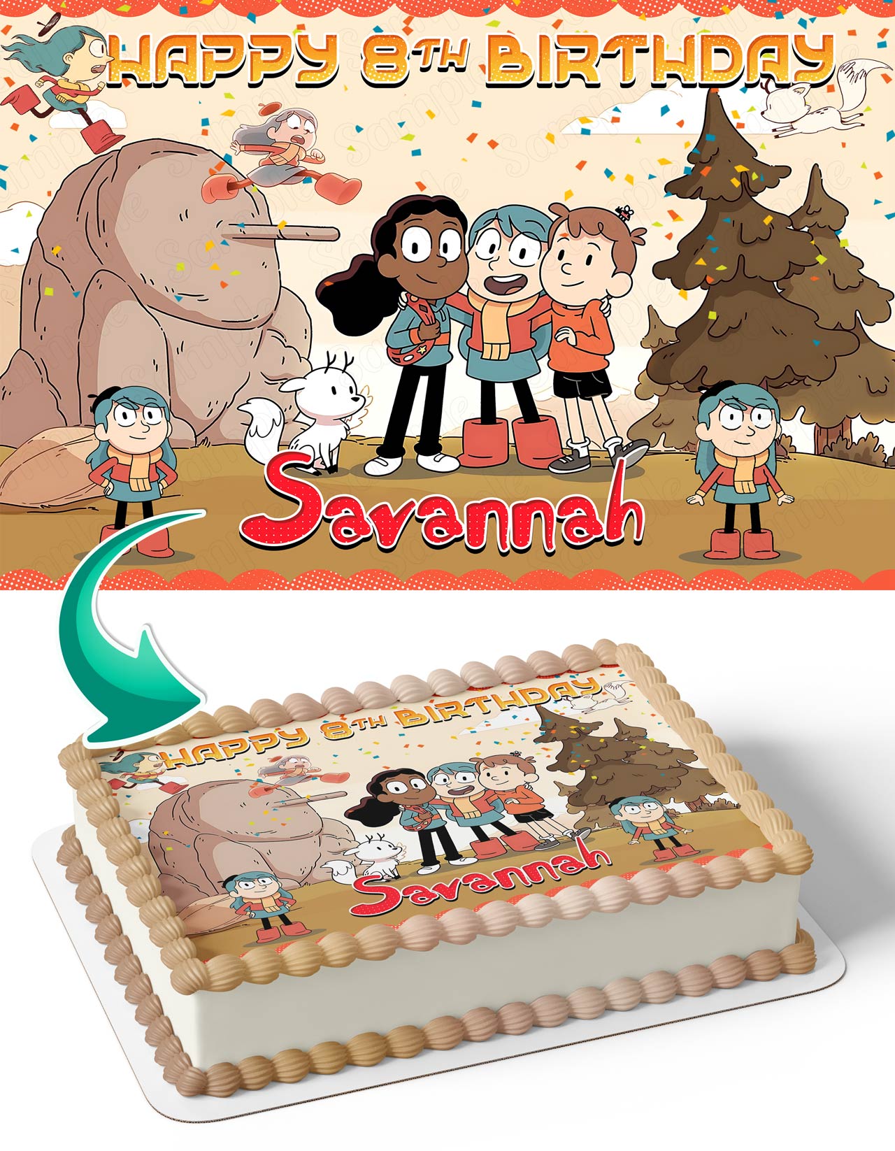 Hilda TV Series Netflix Edible Cake Toppers – Edible Cake Topper Corp