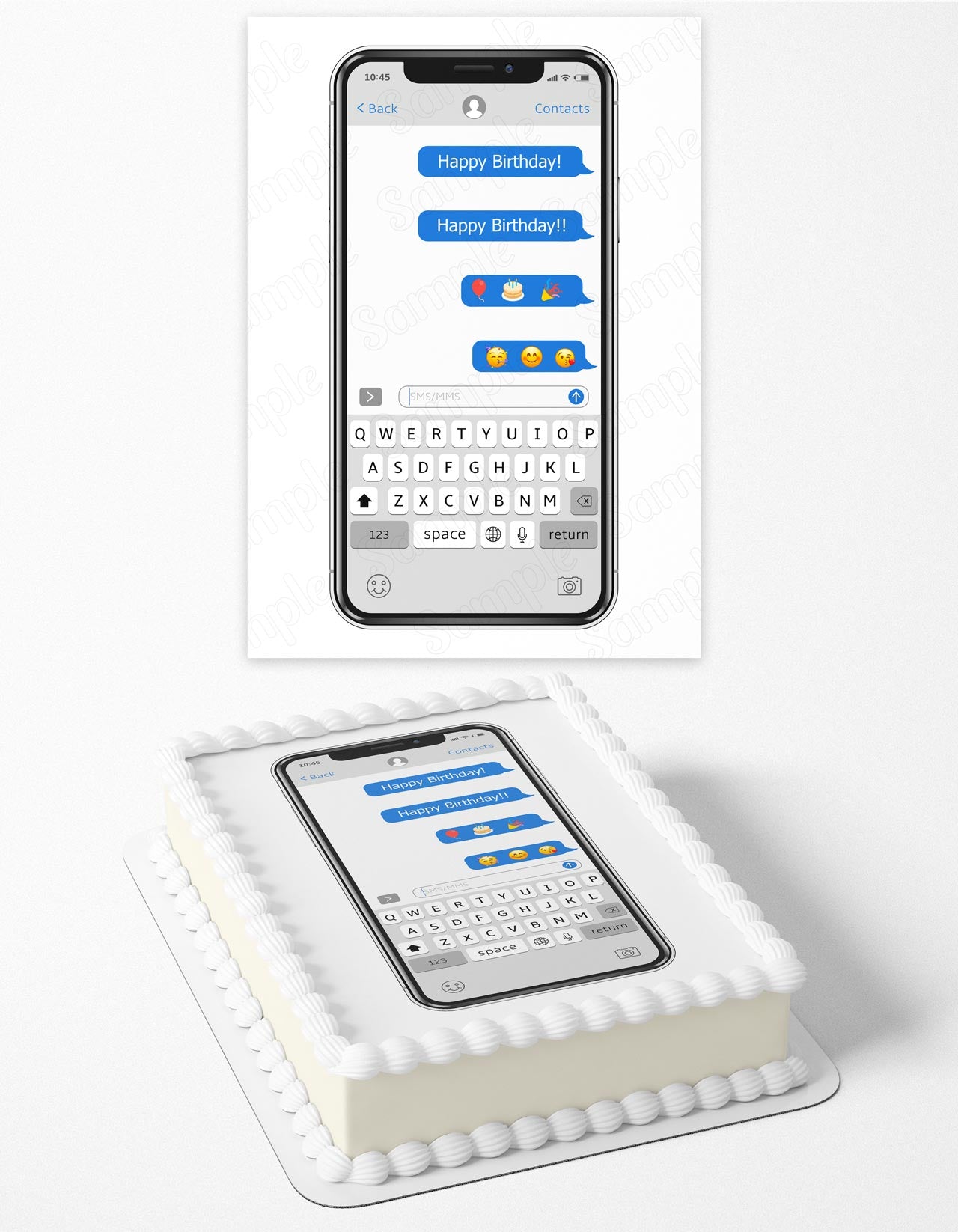 Iphone Apple Cellphone Emoji Edible Cake Toppers – Edible Cake Topper Corp