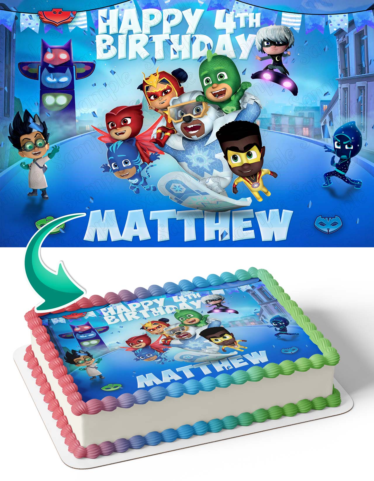 PJ Masks Power Heroes Edible Cake Toppers – Ediblecaketopper