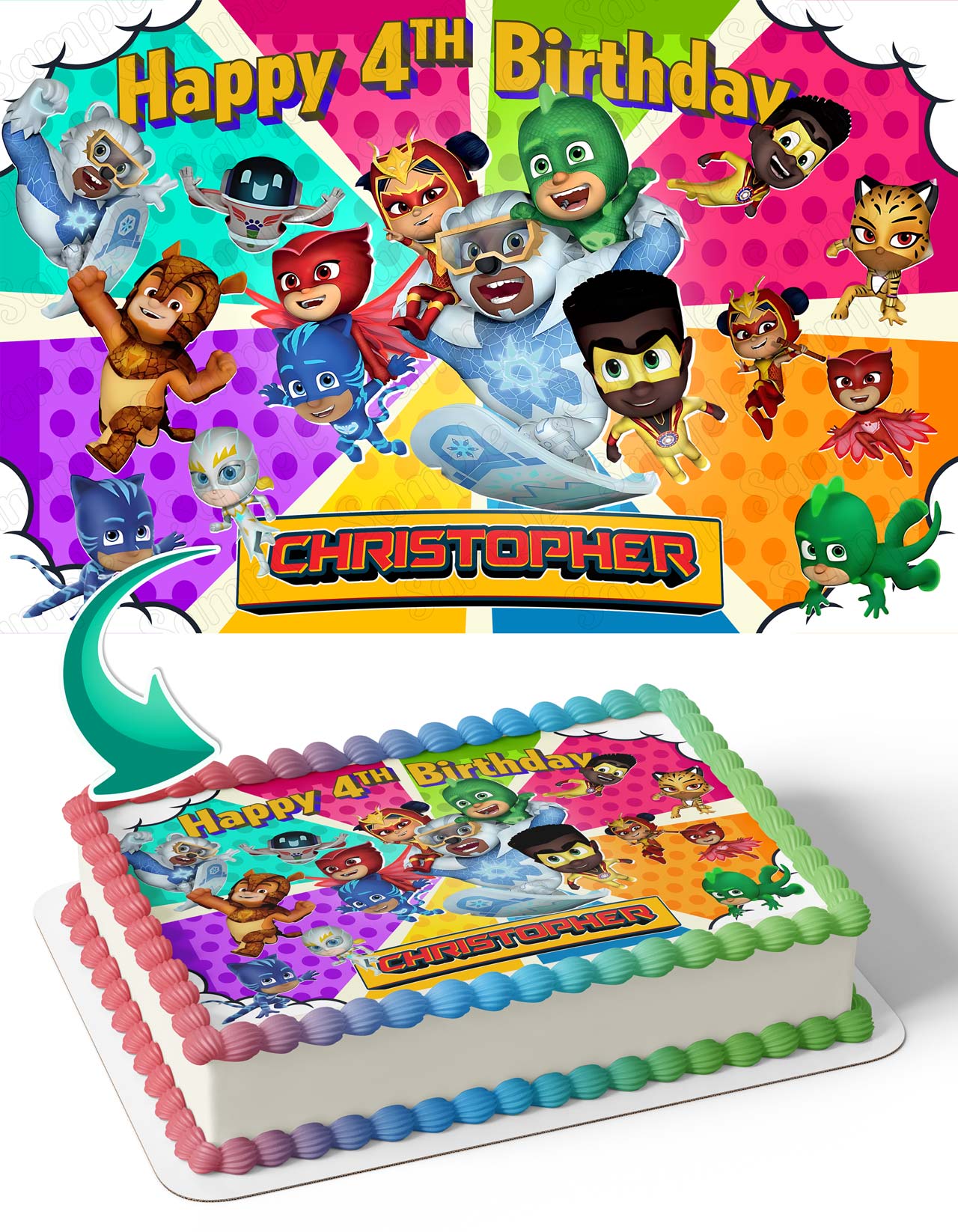 PJ Masks Power Heroes 2024 Edible Cake Toppers – Ediblecaketopper