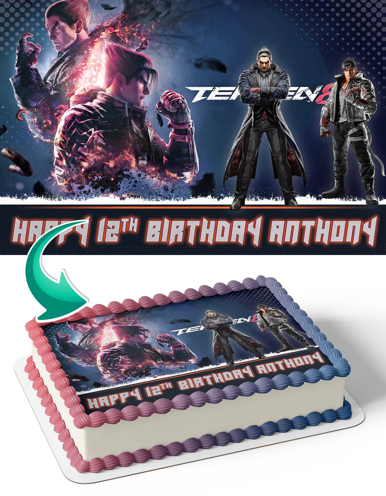 Teken 8 Gamers Edible Cake Toppers – Ediblecaketopper