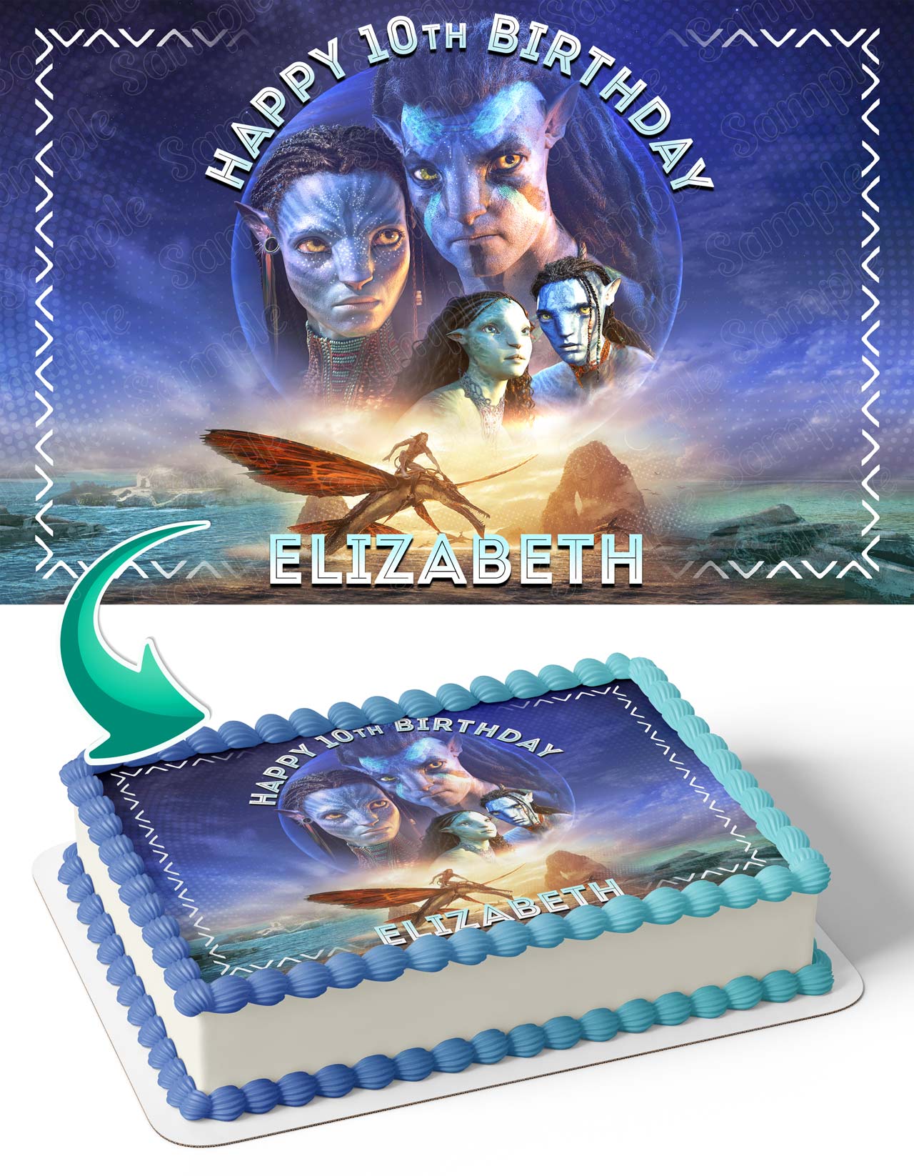 Avatar The Way Of Water Edible Cake Toppers – Ediblecaketopper