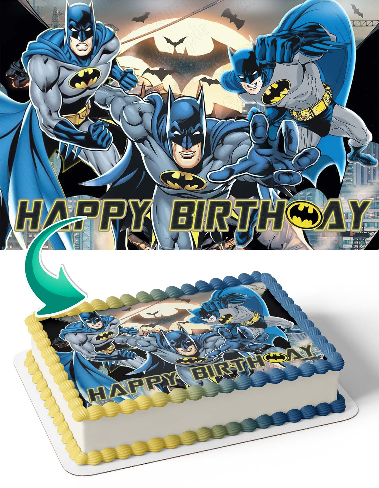 Batman Gotham Knight Edible Cake Toppers – Ediblecaketopper