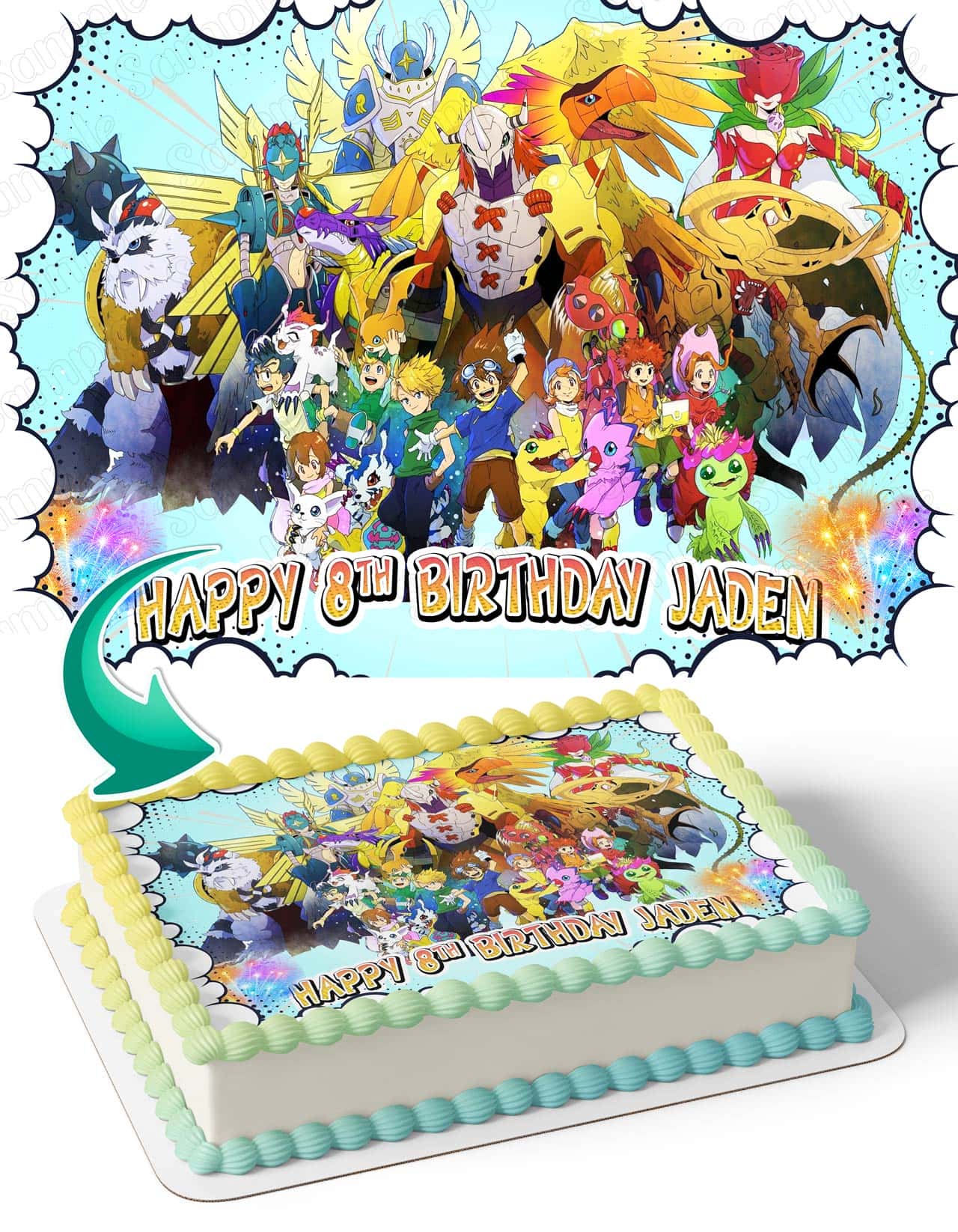 Digimon Kids Edible Cake Toppers – Ediblecaketopper