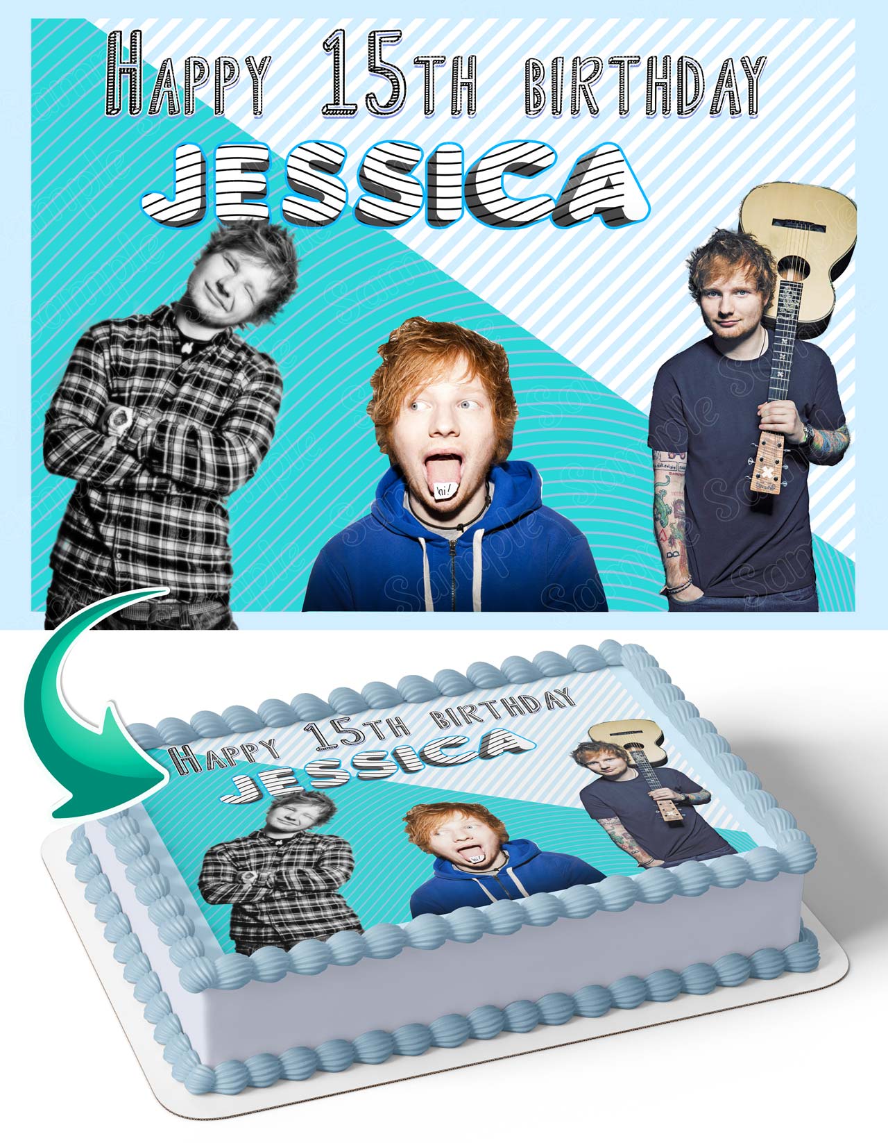 Ed Sherran Singer Edible Cake Toppers – Ediblecaketopper