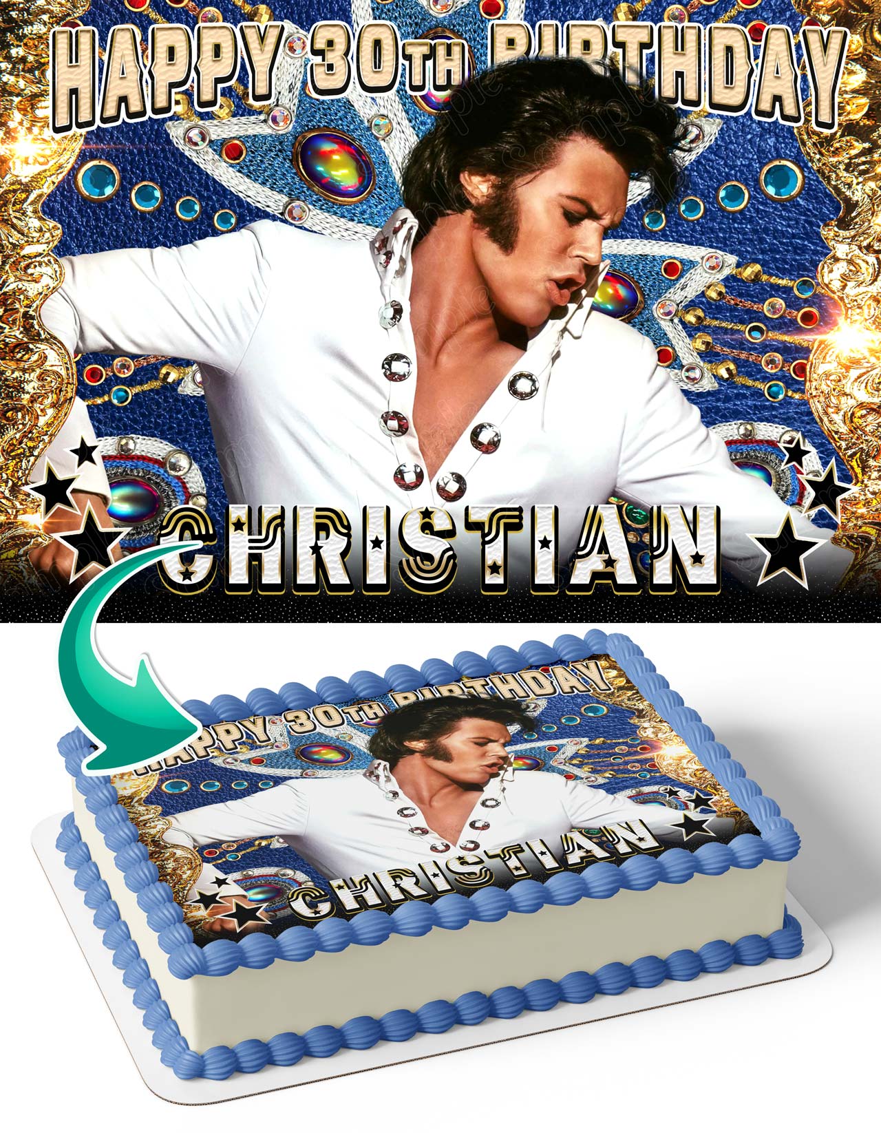 ELVIS 2022 Edible Cake Toppers – Ediblecaketopper