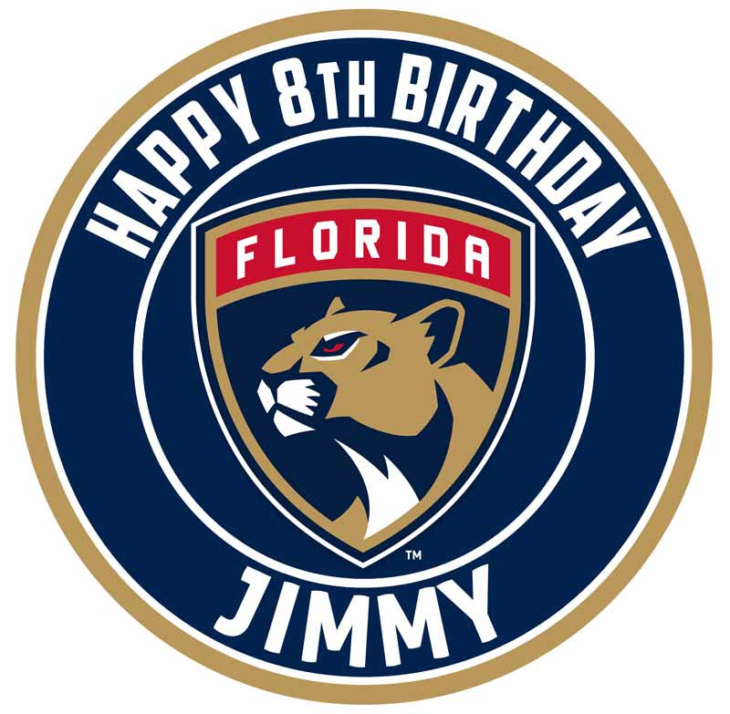 Florida Panthers Edible Cake Toppers Round – Ediblecaketopper
