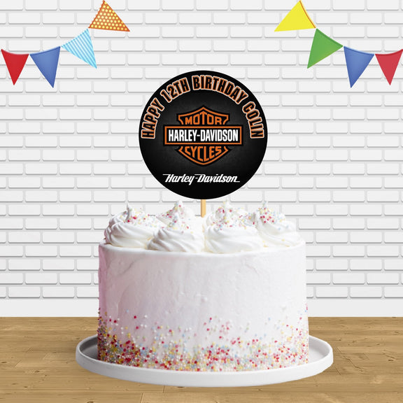Harley Cake Topper Centerpiece Birthday Party Decorations CP281 ...