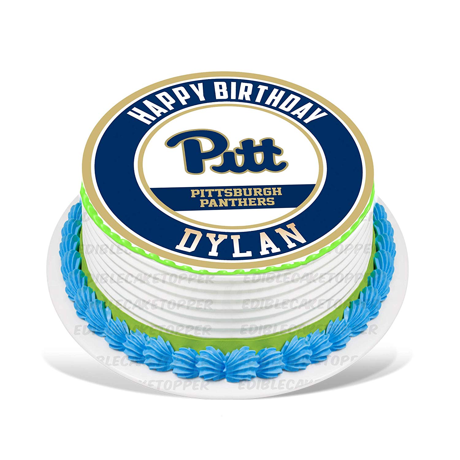 Pittsburgh Panthers Edible Cake Toppers Round – Ediblecaketopper