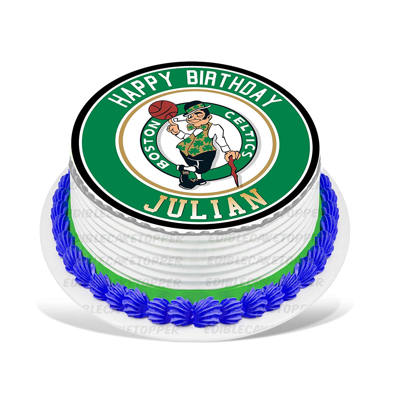 Boston Celtics Edible Cake Toppers Round – Ediblecaketopper