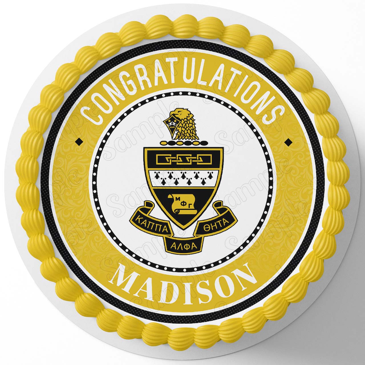 Kappa Alpha Theta Edible Cake Toppers Round – Ediblecaketopper