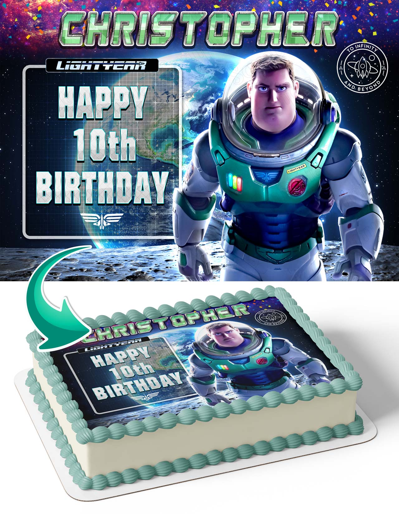 Lightyear Toysrus Movie Edible Cake Toppers – Edible Cake Topper Corp