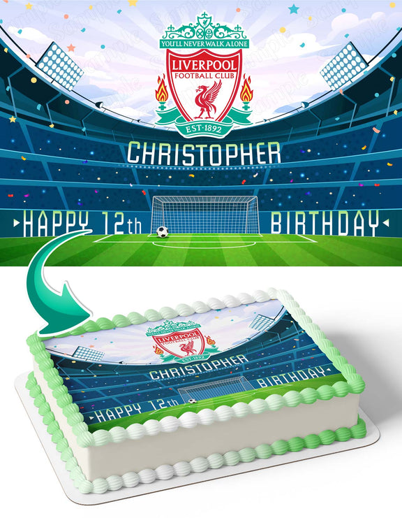 Liverpool FC Edible Cake Toppers – Edible Cake Topper Corp