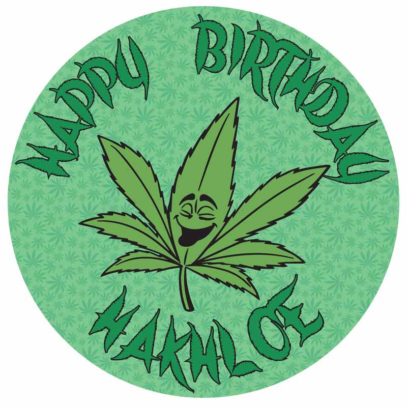 Marijuana Edible Cake Toppers Round – Ediblecaketopper