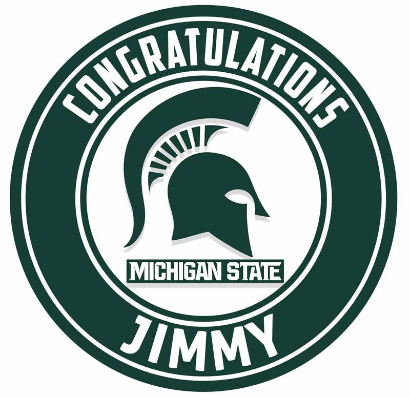 Michigan State Spartans Edible Cake Toppers Round – Edible Cake Topper Corp