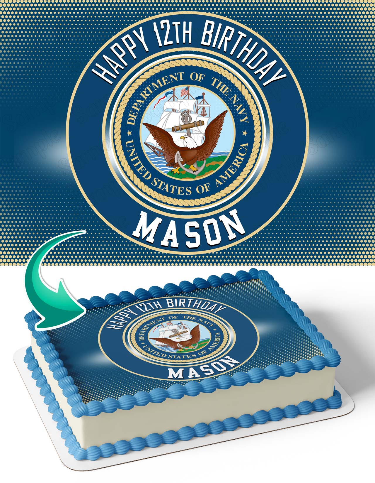 Navy Seal USN Edible Cake Toppers – Ediblecaketopper