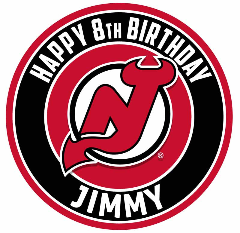 New Jersey Devils Edible Cake Toppers Round – Ediblecaketopper
