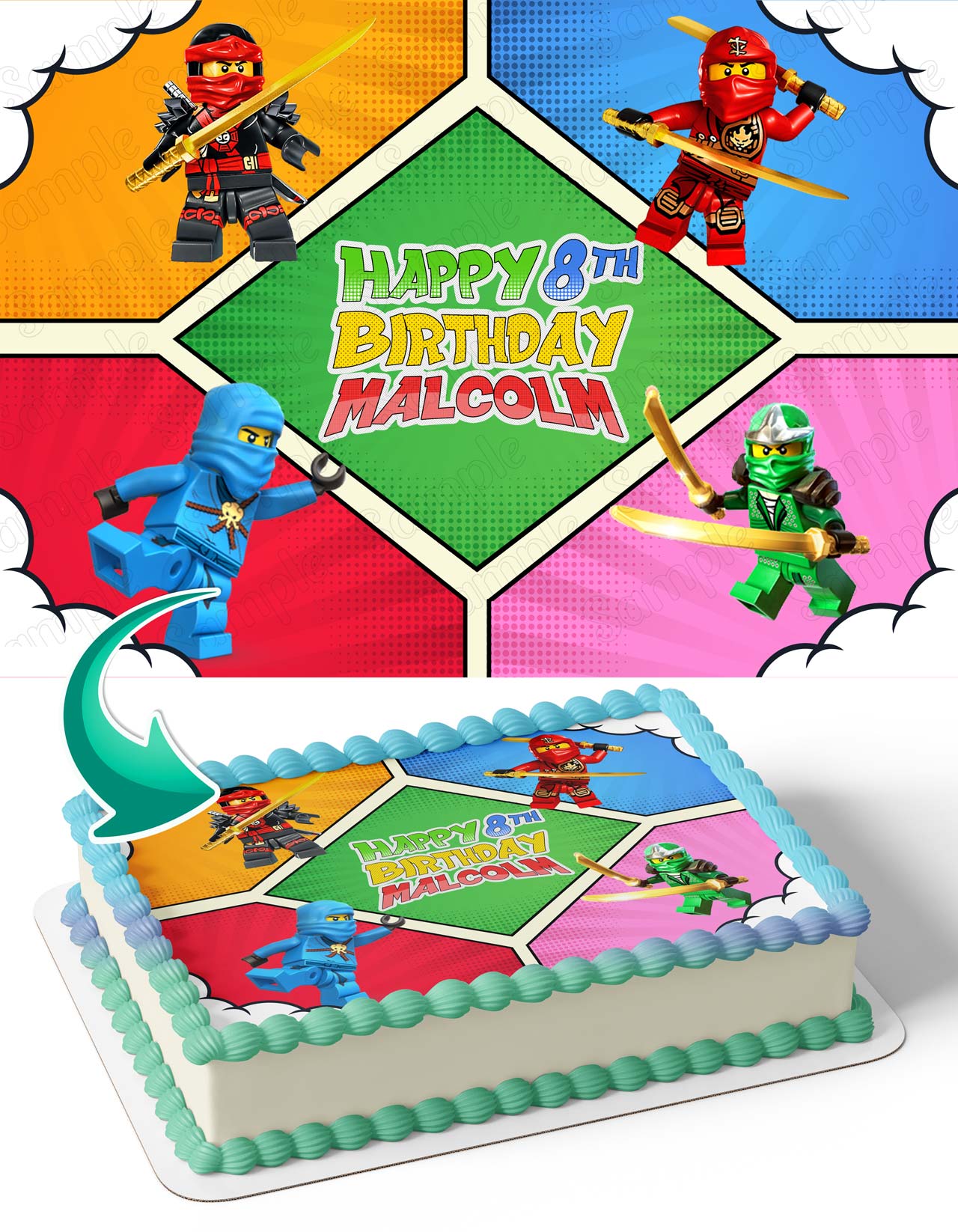 Ninjago Crew Lego Edible Cake Toppers – Ediblecaketopper