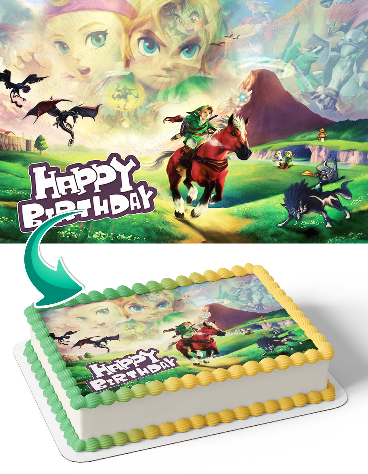 Nintendo The Legend of Zelda Edible Cake Toppers – Ediblecaketopper