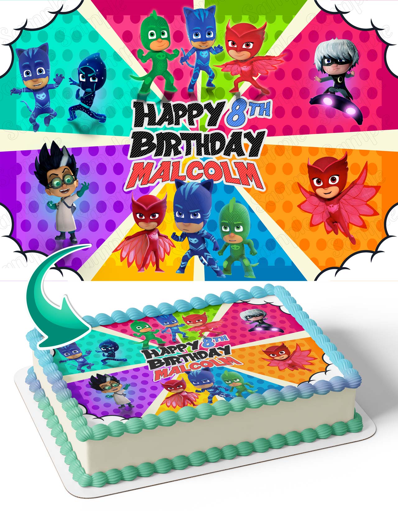 PJ Masks Kids Amazing Friends Edible Cake Toppers – Edible Cake Topper Corp