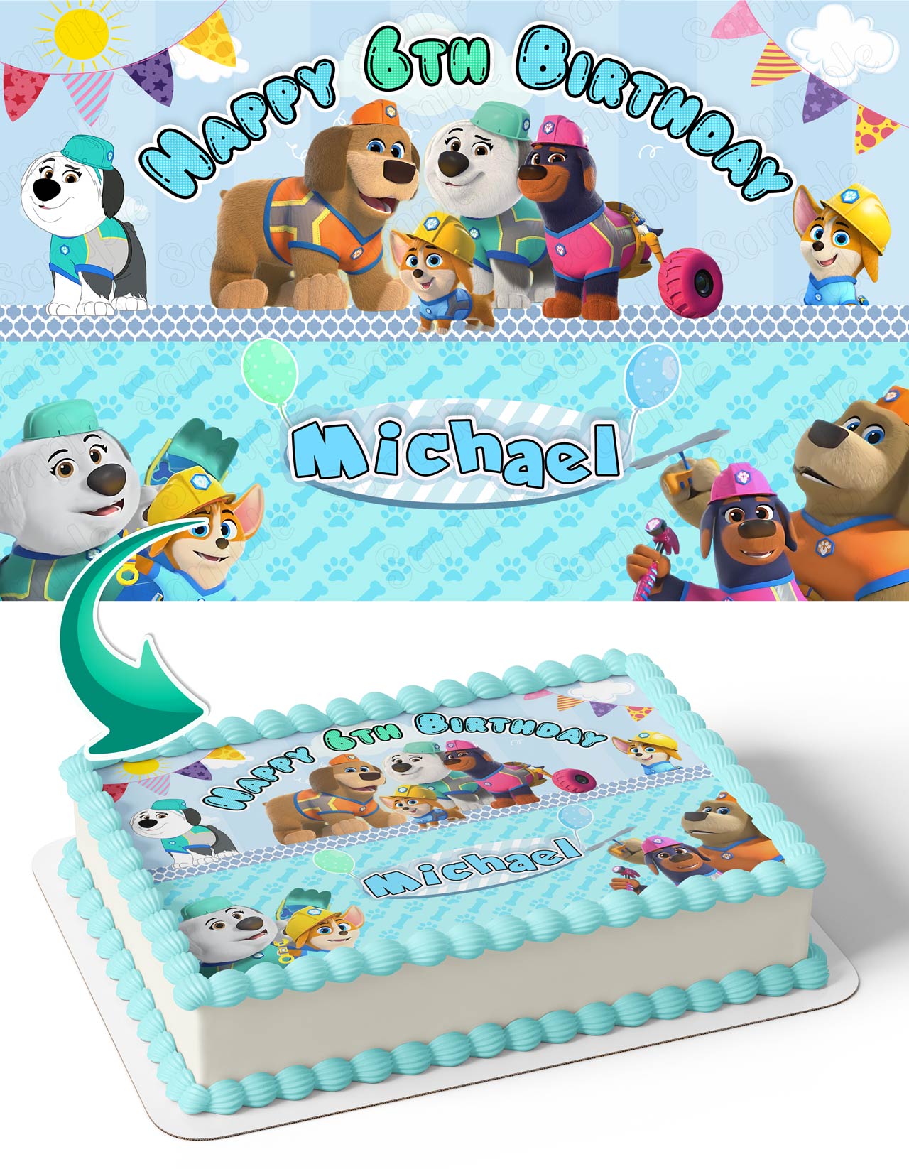 Pupstruction Kids Edible Cake Toppers – Ediblecaketopper