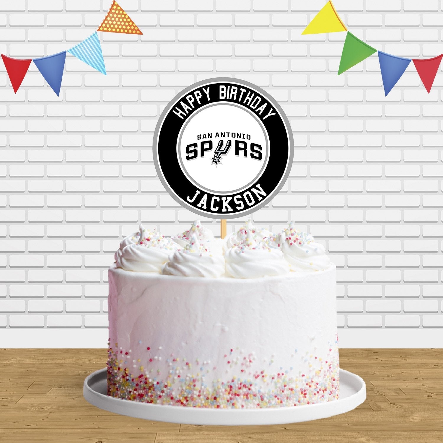 Spurs Cake Topper Centerpiece Birthday Party Decorations CP564 – Edible ...