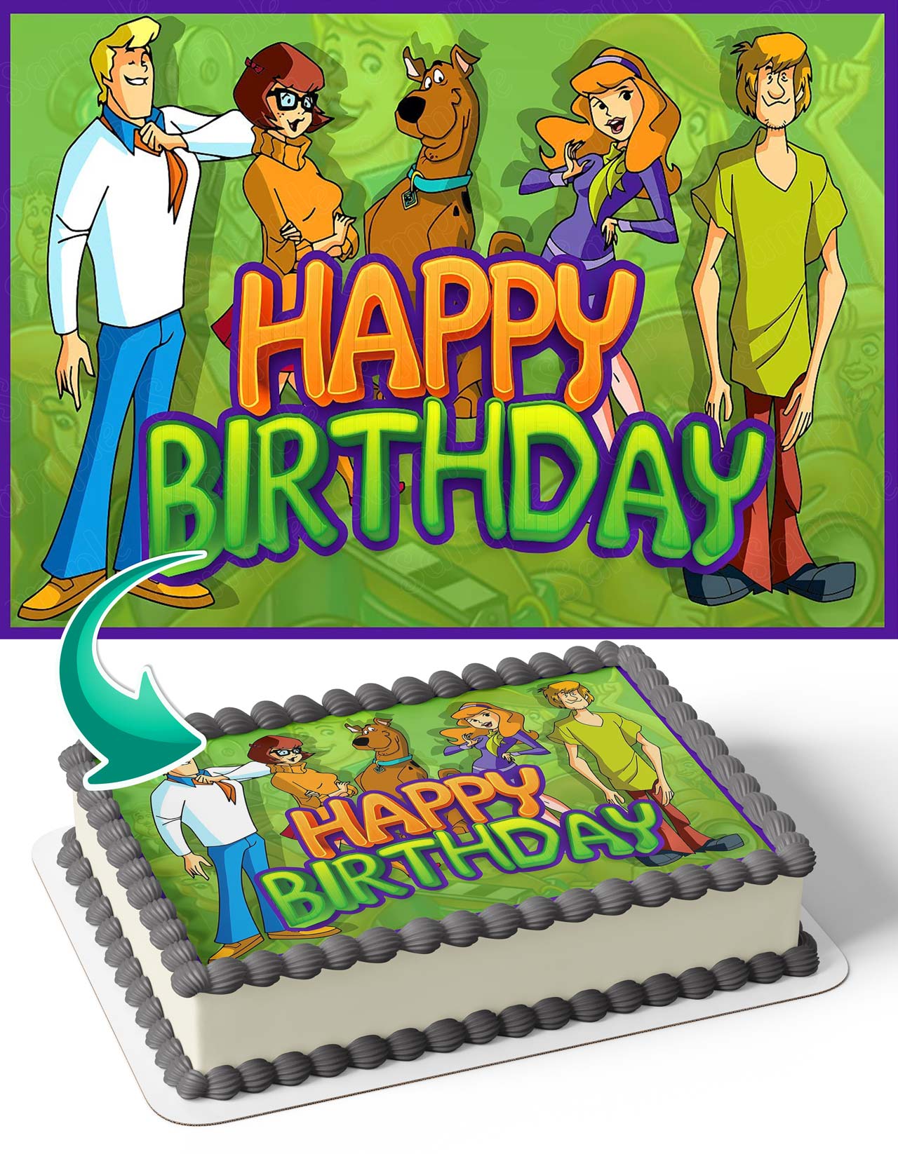 ScoobyDoo Shaggy SC Edible Cake Toppers – Ediblecaketopper