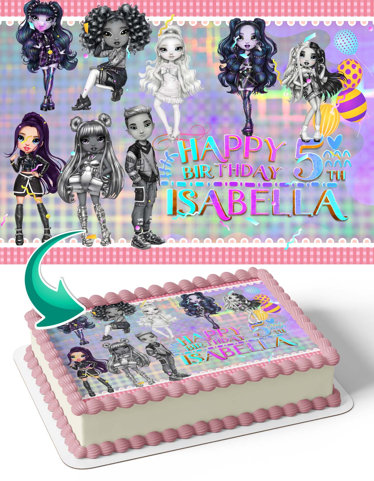 Shadow High Edible Cake Toppers – Ediblecaketopper