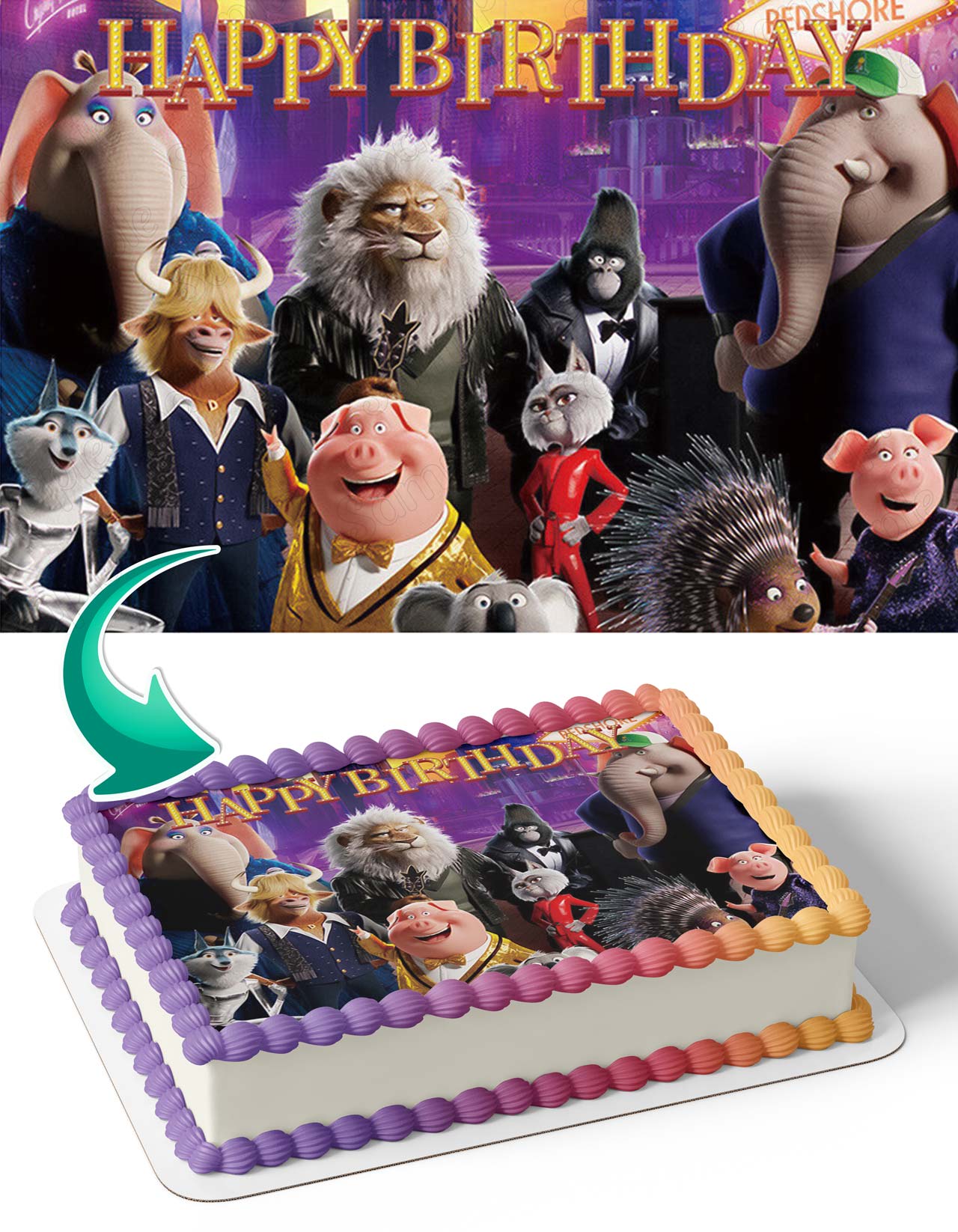 Sing 2 Movie Edible Cake Toppers – Ediblecaketopper