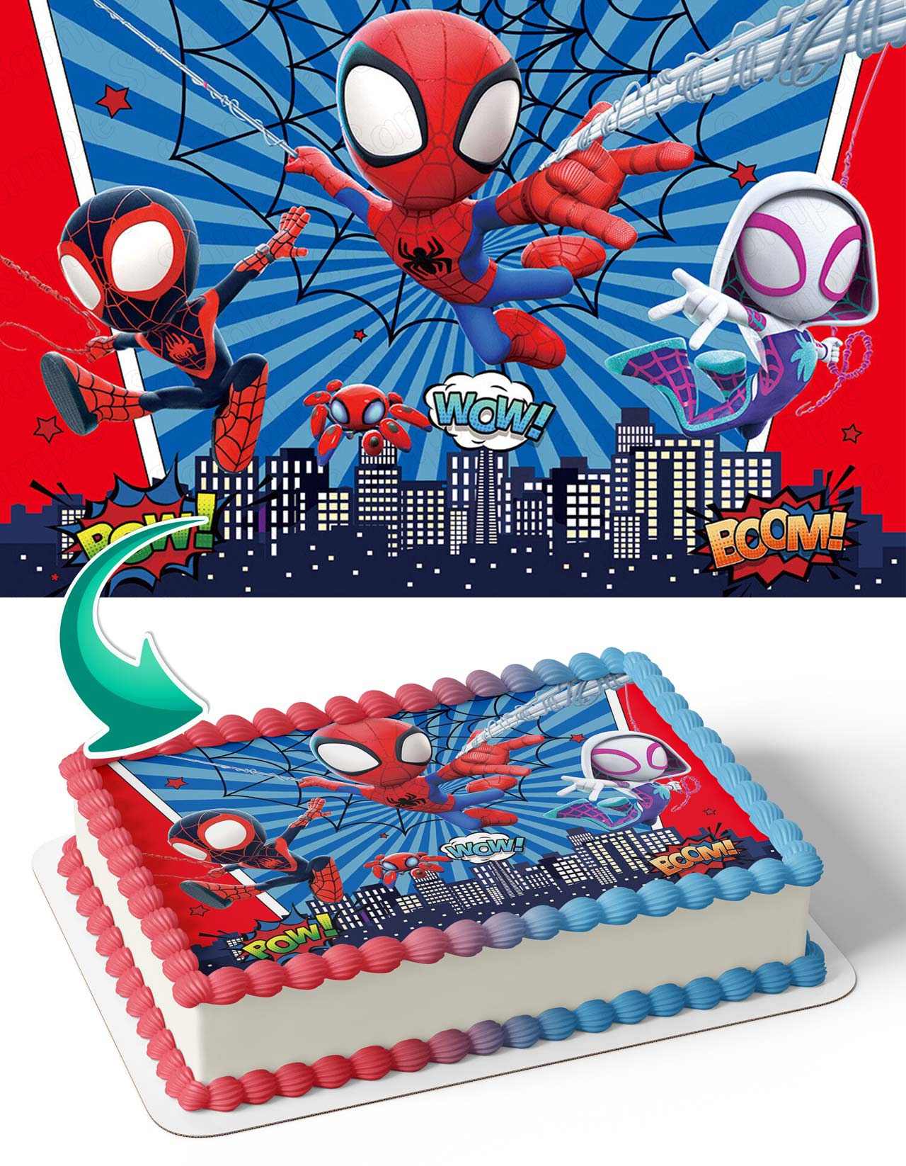Spidey and His Amazing Friends RB Edible Cake Toppers – Ediblecaketopper